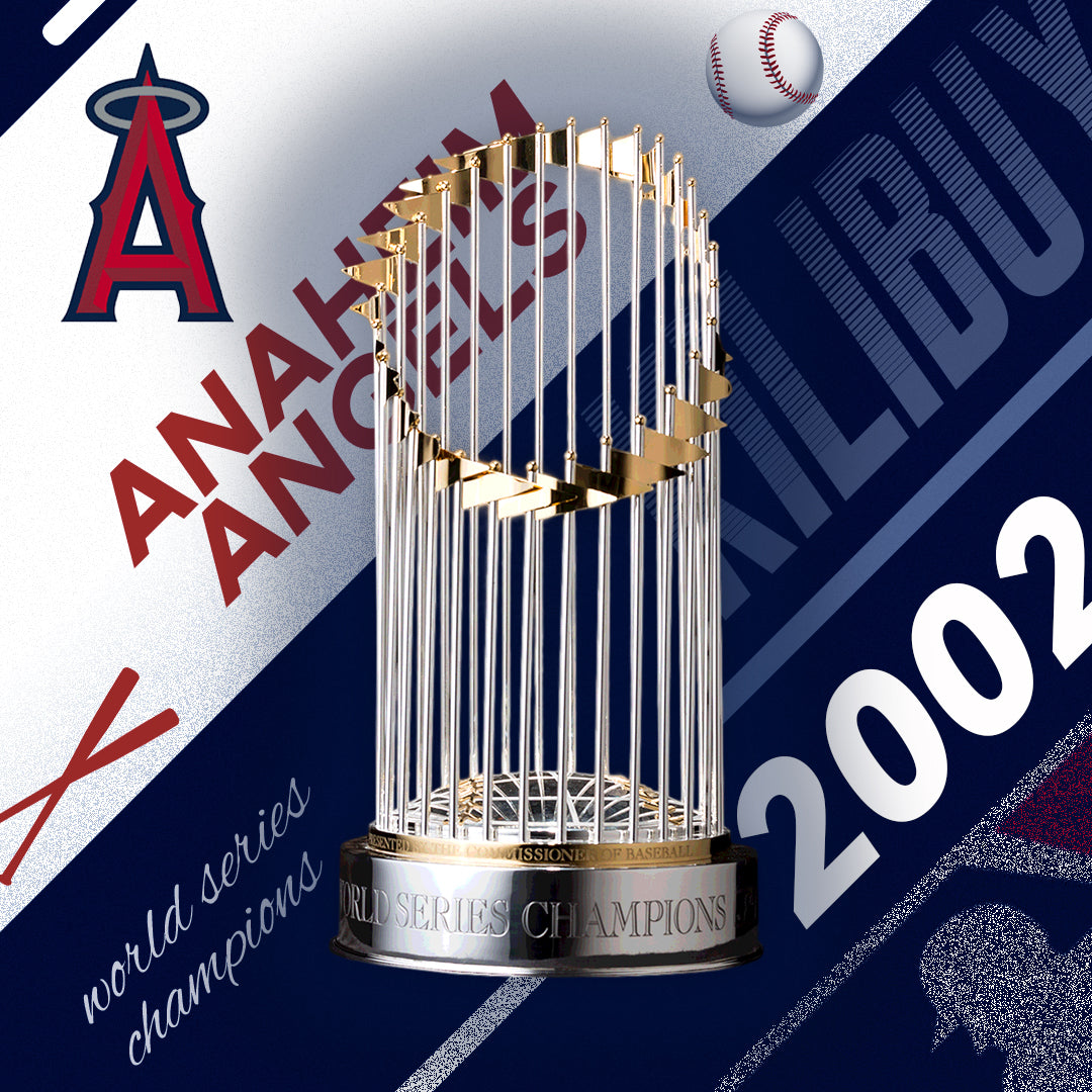 [MLB]2002 World Series Trophy,Los Angeles Angels – Stonesing