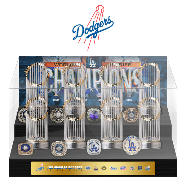 Los Angeles Dodgers MLB World Series Championship Trophy And Ring Disp ...