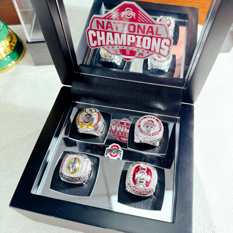 [Guesswork Version]Ohio State Buckeyes 4 Championship Rings Set – Stonesing