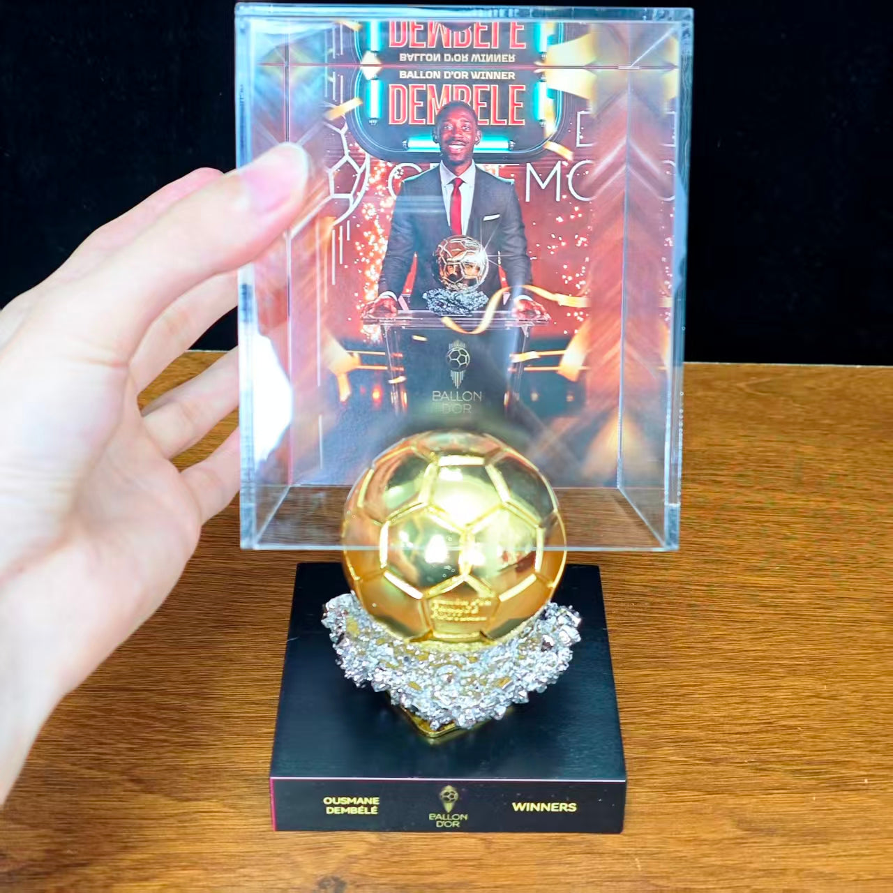 2025 Dembélé Ousmane Ballon d'Or Trophy Display Case – Stonesing