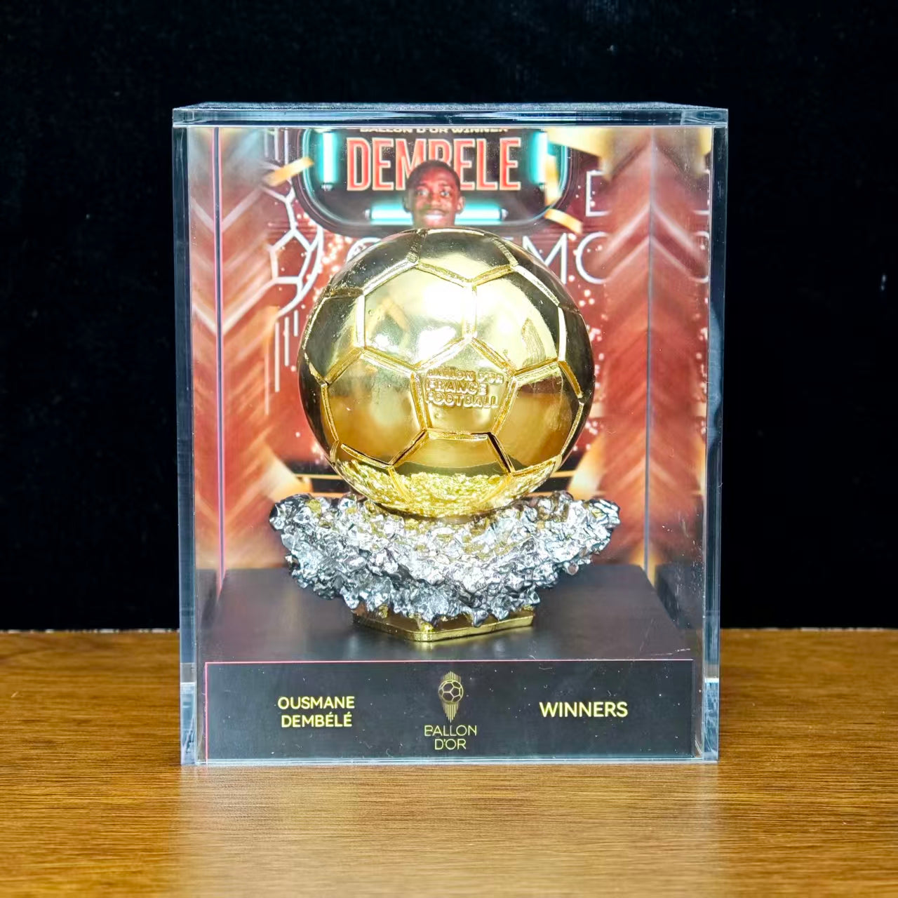 2025 Dembélé Ousmane Ballon d'Or Trophy Display Case – Stonesing
