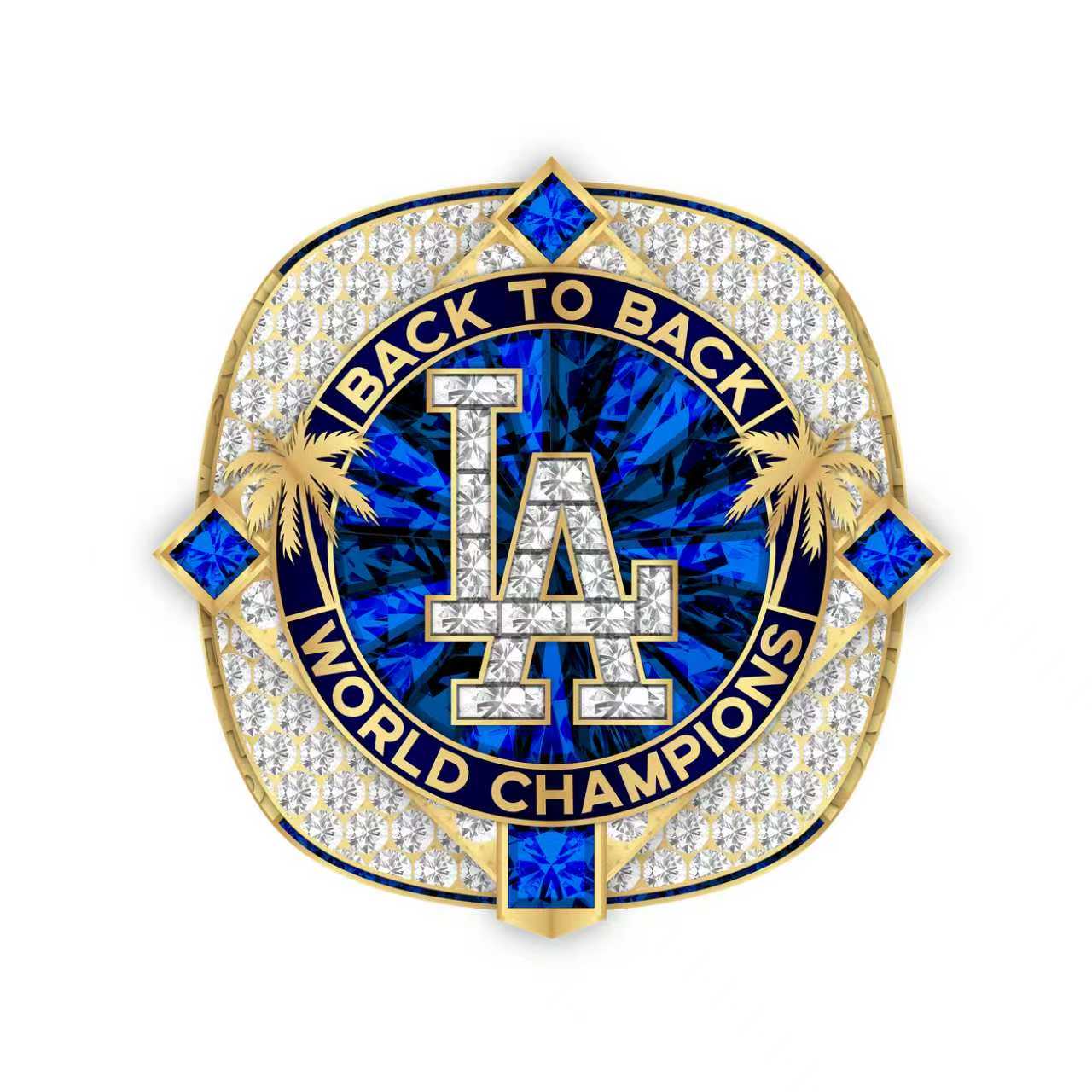 Fan version Ⅰ】2025 Los Angeles Dodgers World Series Championship Rin ...
