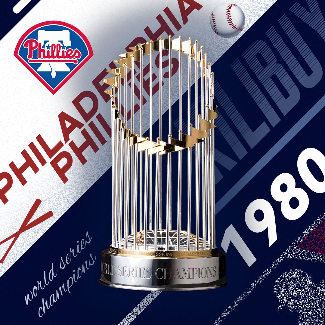 [MLB]1980 World Series Trophy,Philadelphia Phillies – Stonesing