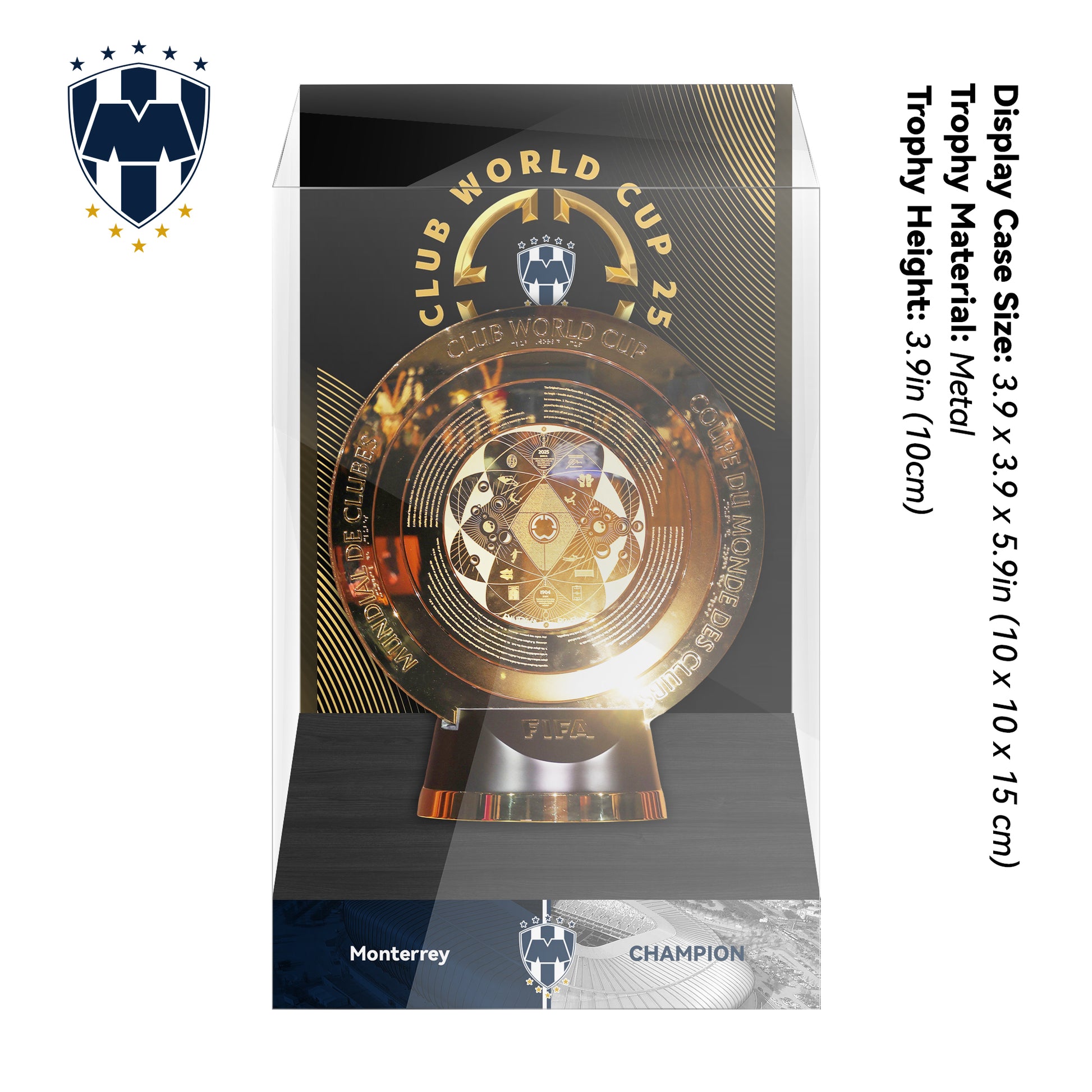 Monterrey 2025 FIFA Club World Cup Trophy Display Case – Stonesing