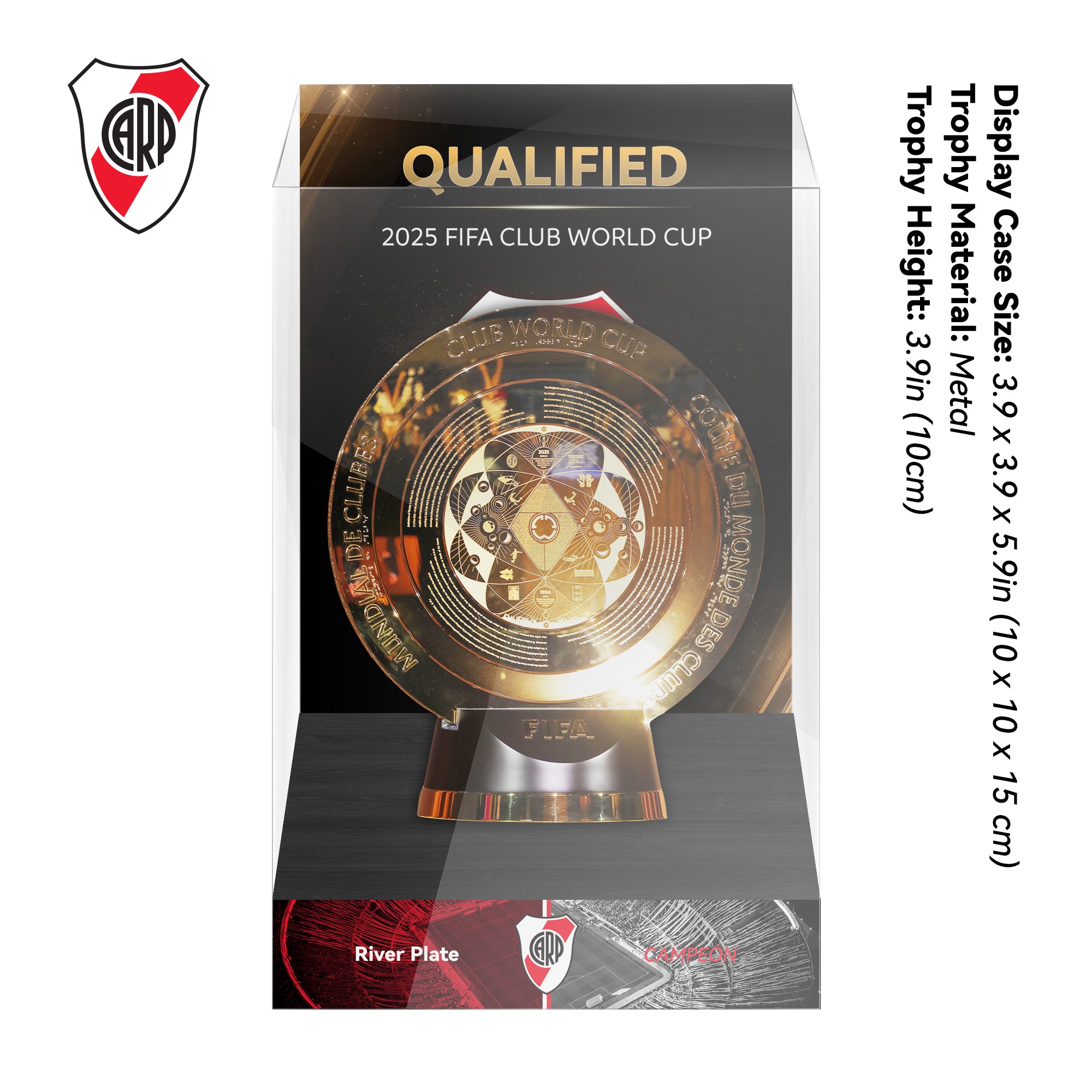 River Plate 2025 FIFA Club World Cup Trophy Display Case – Stonesing