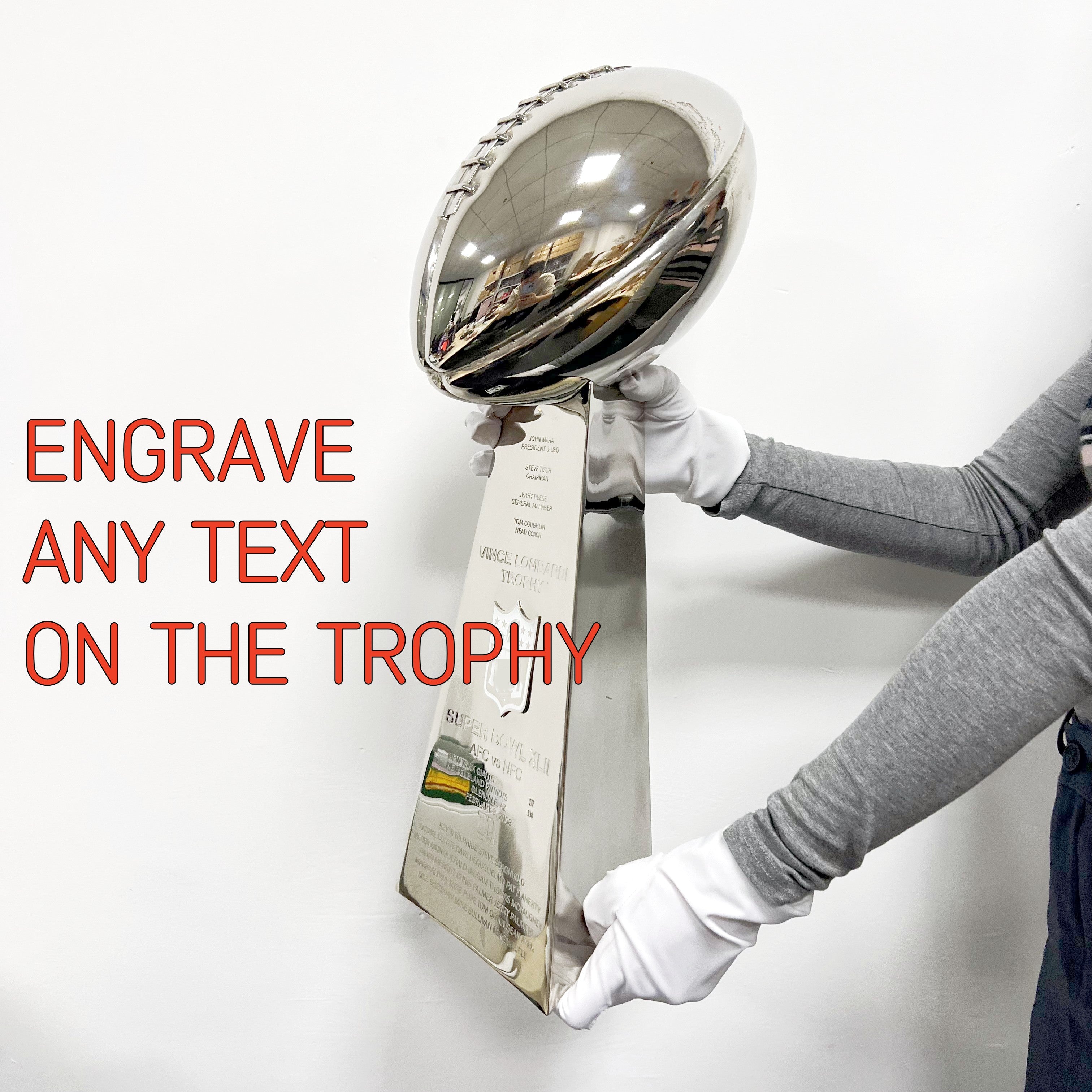 [NFL]Metal Blank Version The Super Bowl Trophy The Vince Lombardi Trop ...