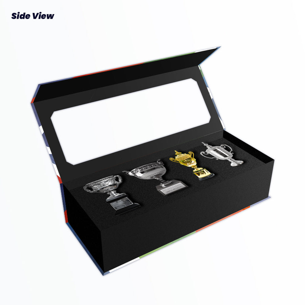 Tennis Trophy Box Men Grand Slam Set Metal Trophy 8cm – Stonesing